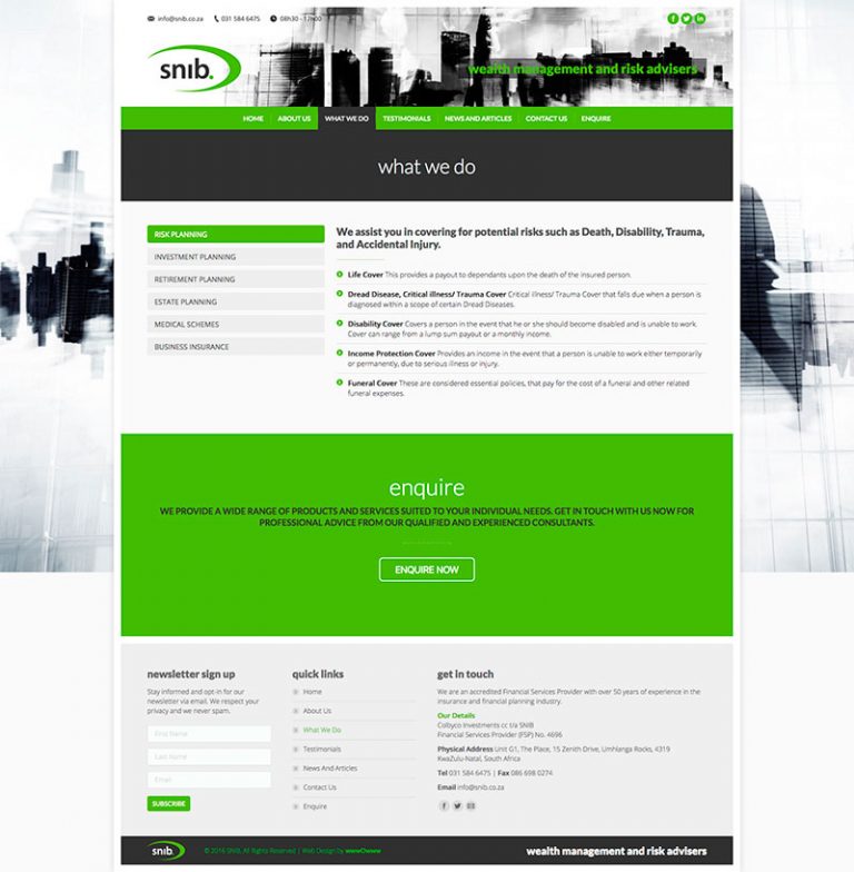 SNIB Website | wwwOwww