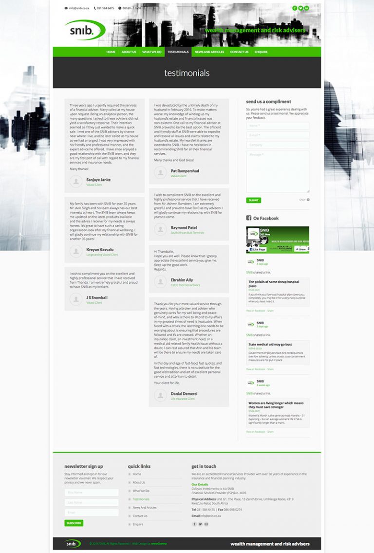 SNIB Website | wwwOwww