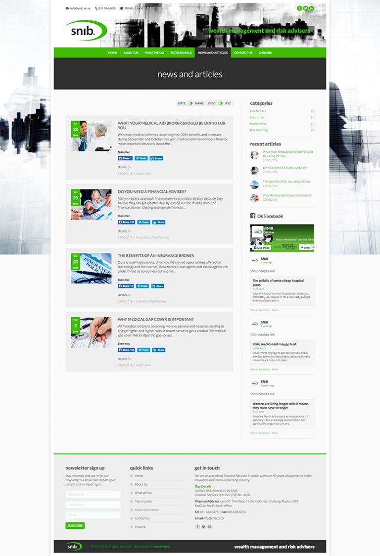 SNIB Website | wwwOwww