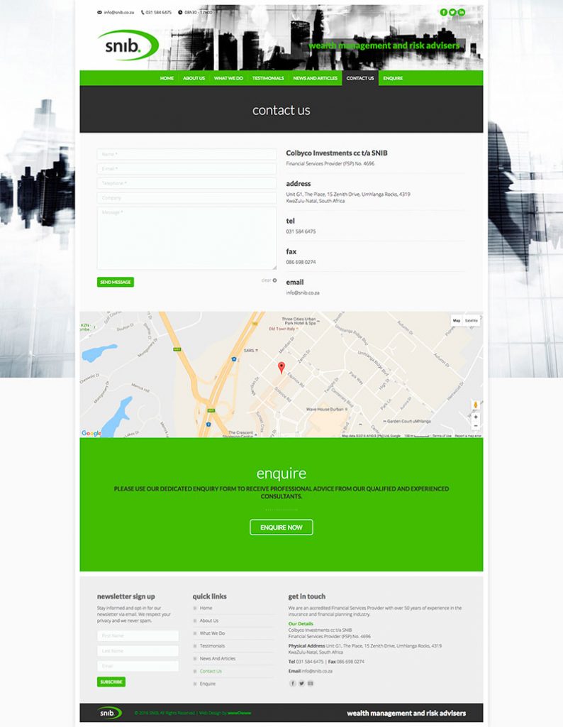 SNIB Website | wwwOwww